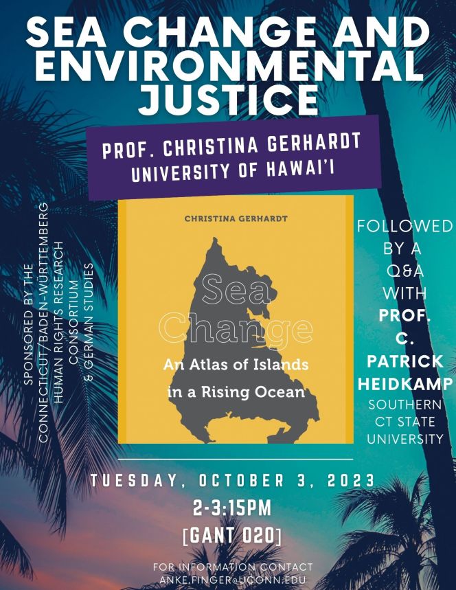 Prof. Christina Gerhardt to present her book “Sea Change” on October ...