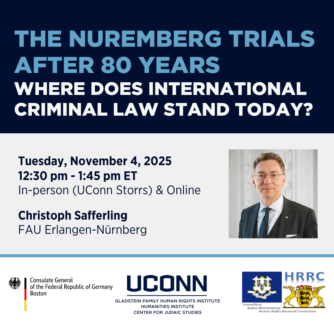 HRRC-Sponsored: The Nuremberg Trials After 80 Years: Where Does ...